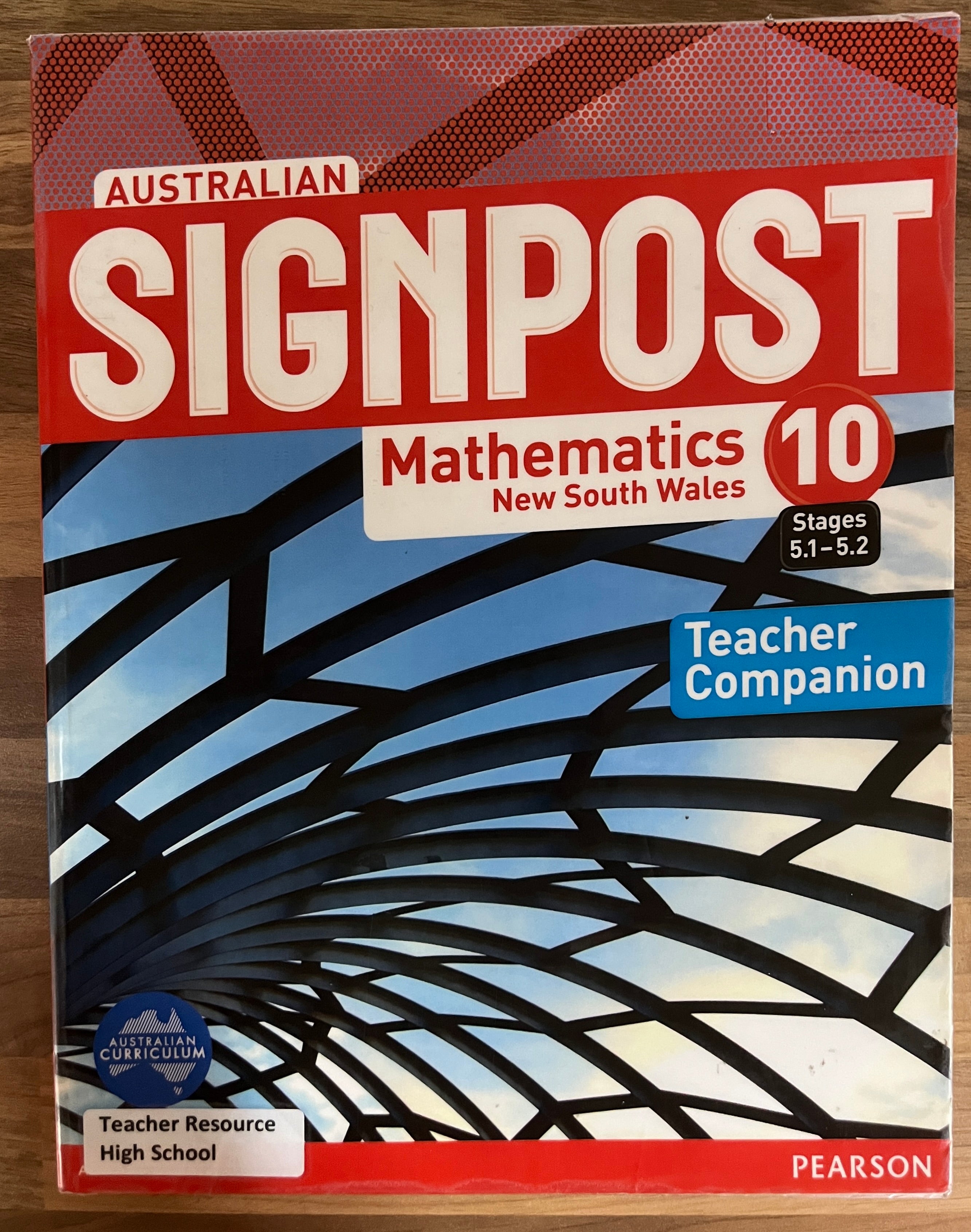 Australian Signpost 10 Stages 5.1-5.2 Mathematics NSW Teacher Companio ...