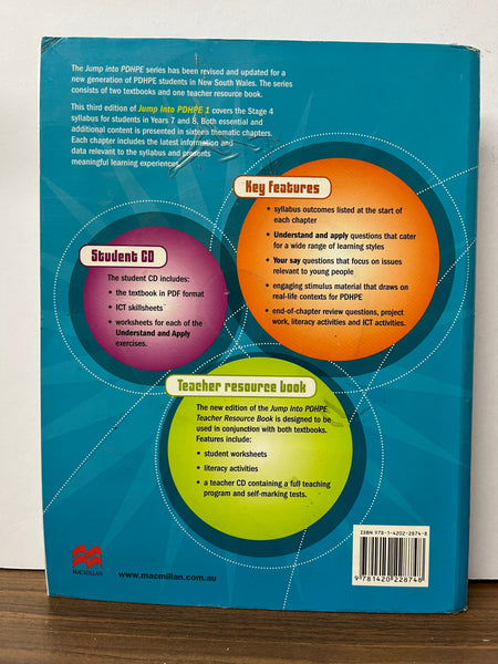 Jump into PDHPE 1 Textbook + CD, 3rd Edition - T's Textbooks