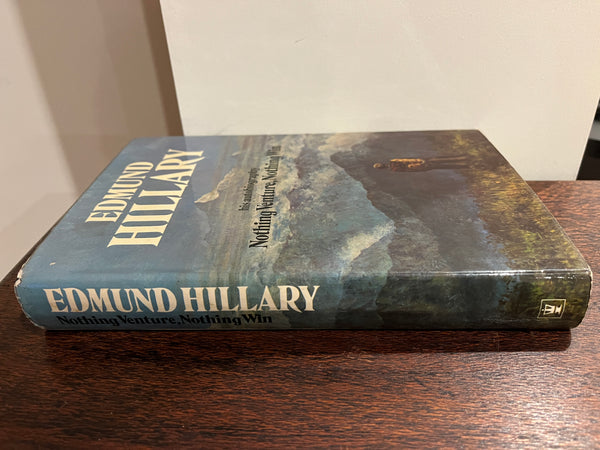 *SIGNED* Edmund Hillary, His Autobiography: Nothing Venture, Nothing W ...