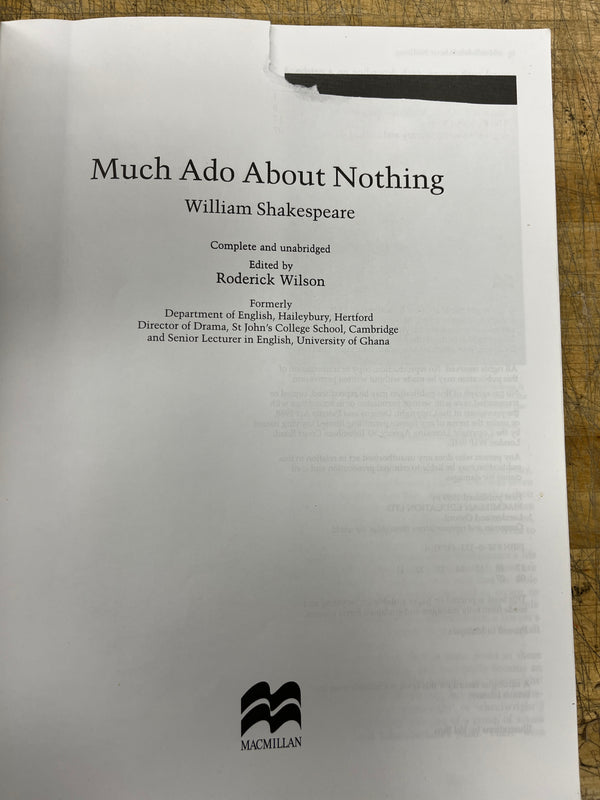 Macmillan Modern Shakespeare: Much Ado About Nothing, Complete School ...