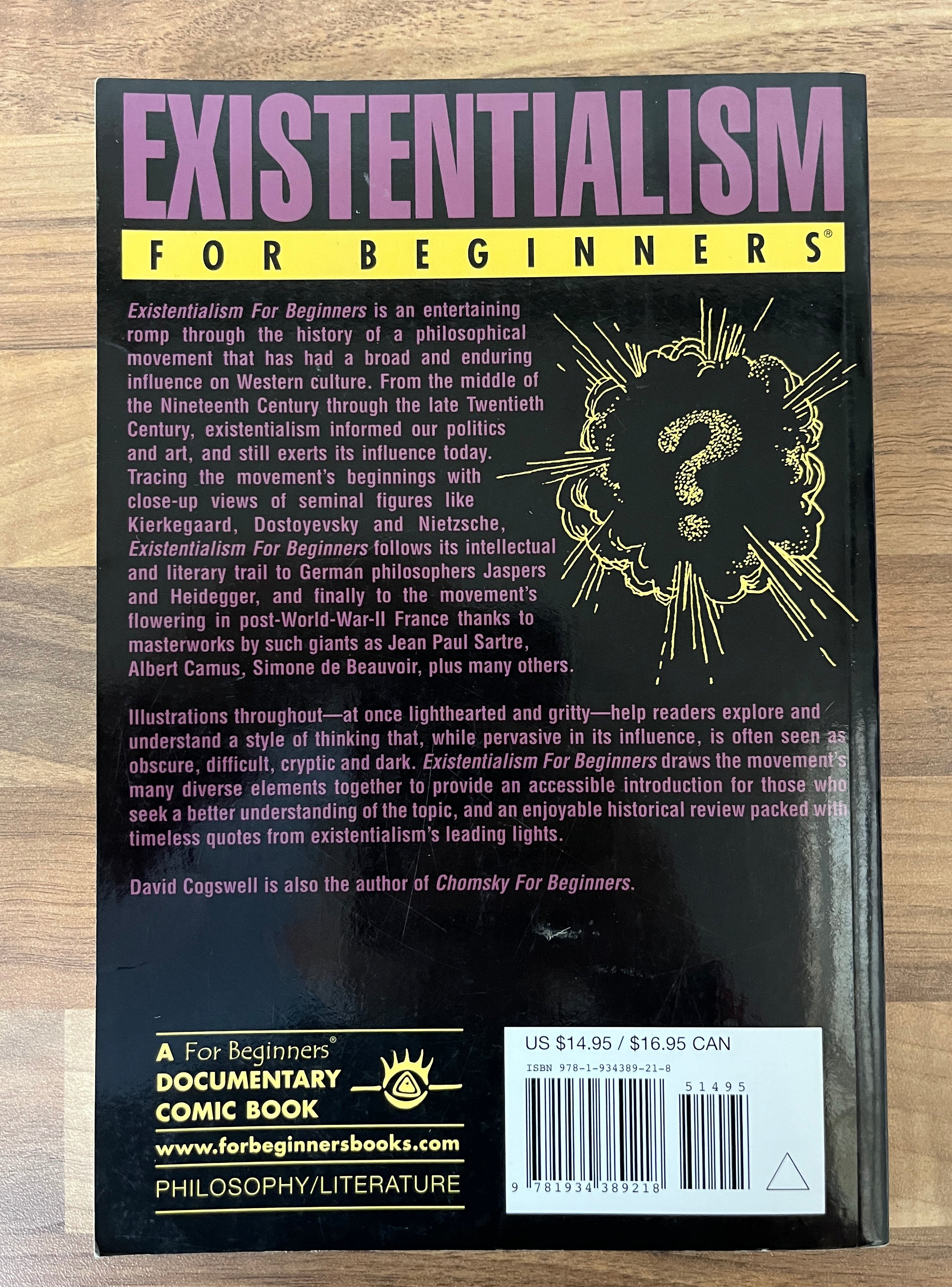 Existentialism for Beginners by David Cogswell, Illustrations Joe Lee - T's Textbooks