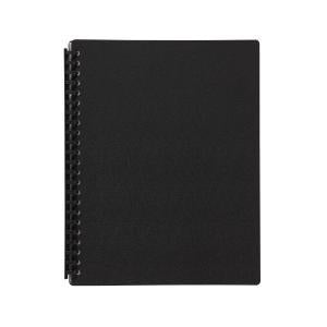 Display Book A4 20 Pocket Refillable Black - T's Textbooks